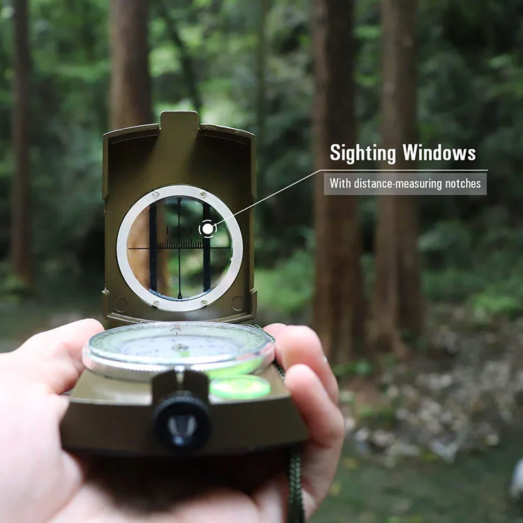 Multifunctional Lensatic Tactical Compass Impact Resistant and ...