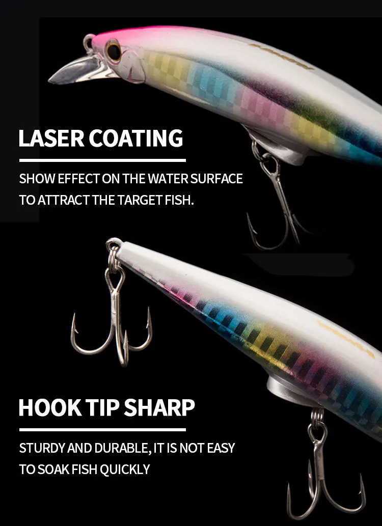 Lures Fishing Heavy Sinking Minnow Fishing Lure 120mm 45g Sea Bass ...