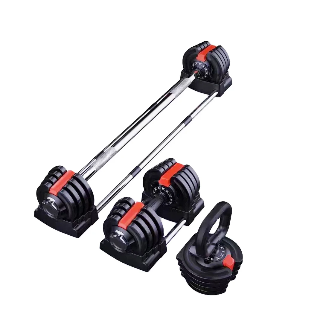 3-in-1 New Design Adjustable Dumbbells Set Multifunctional Fitness ...