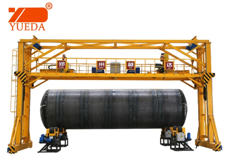 Fuel Trailer Tanker Rotating Roller Automatic Gantry Welding Machine ...