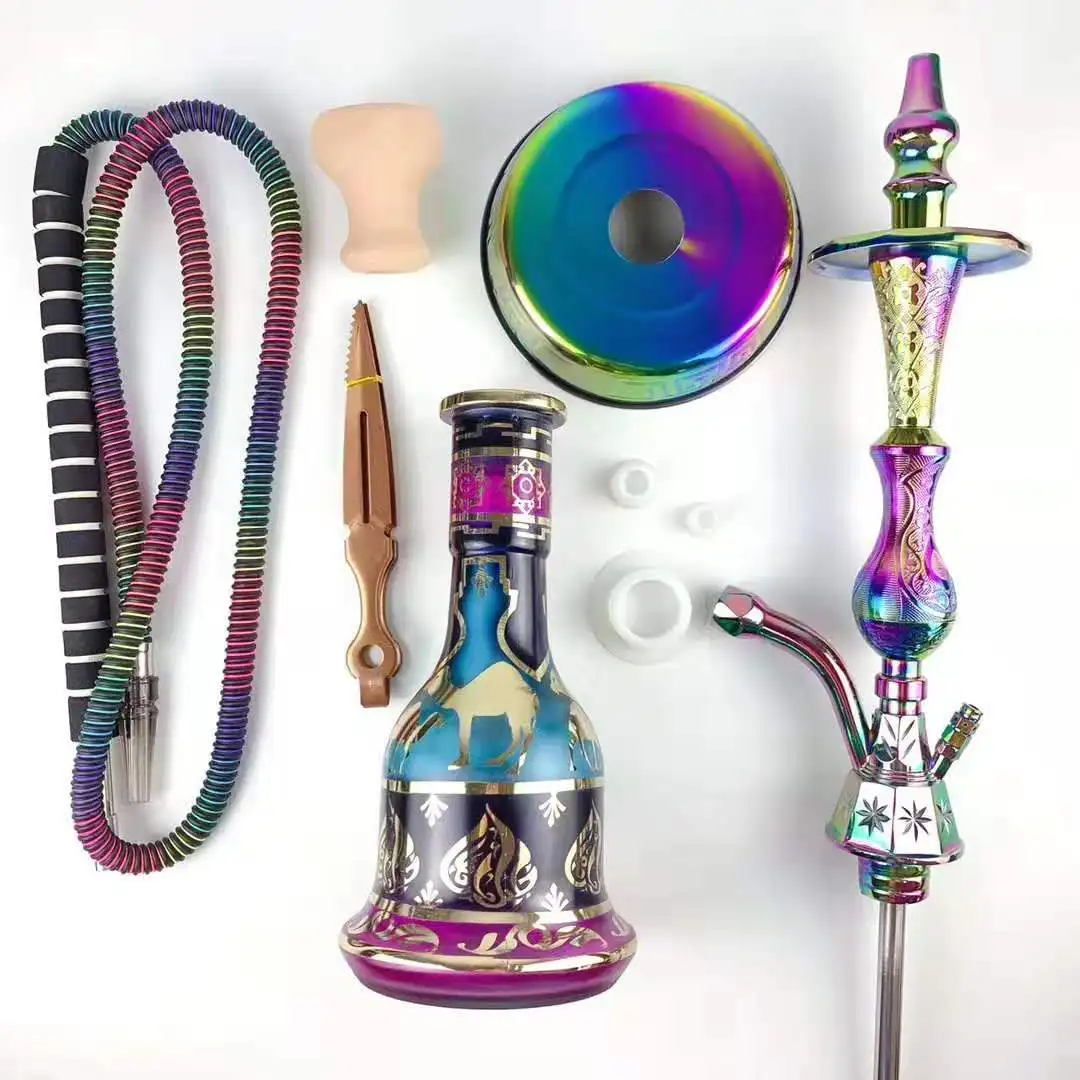 KM Shisha Hookah Wholesale Hubbly Bubbly Portable Nargile Rainbow ...