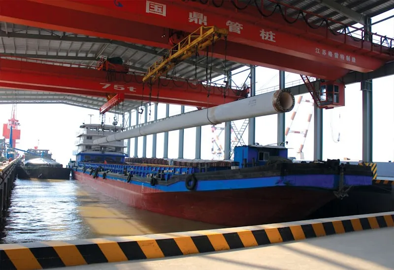 Jetty Construction with High Strength Prestressed Concrete Spun Pile