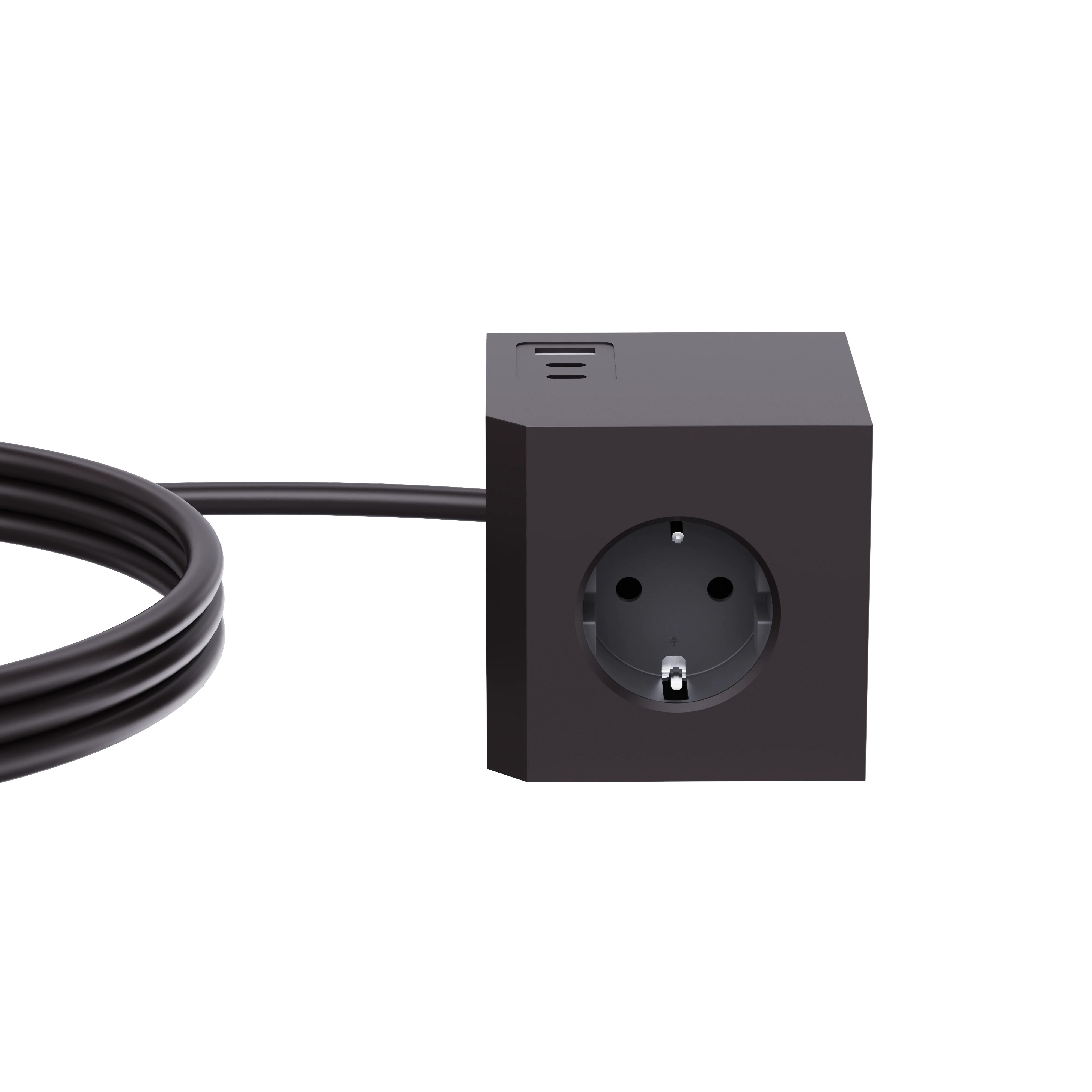Cube Socket Power Extension with USB - Modern & Versatile