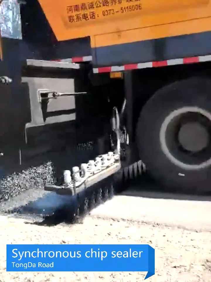 6*4 Road Construction Chip Sealer Crushed Stone Seal Synchronous Chip ...