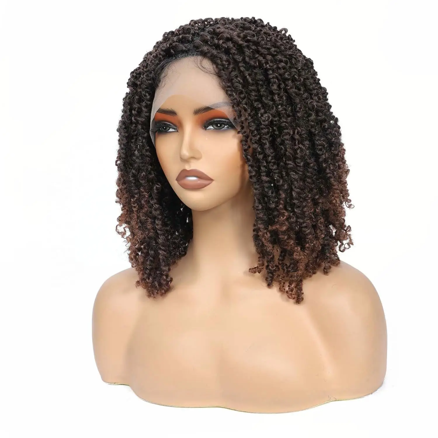 12-inch Pre-Looped Yanky Twists - Full Lace Braided Wigs
