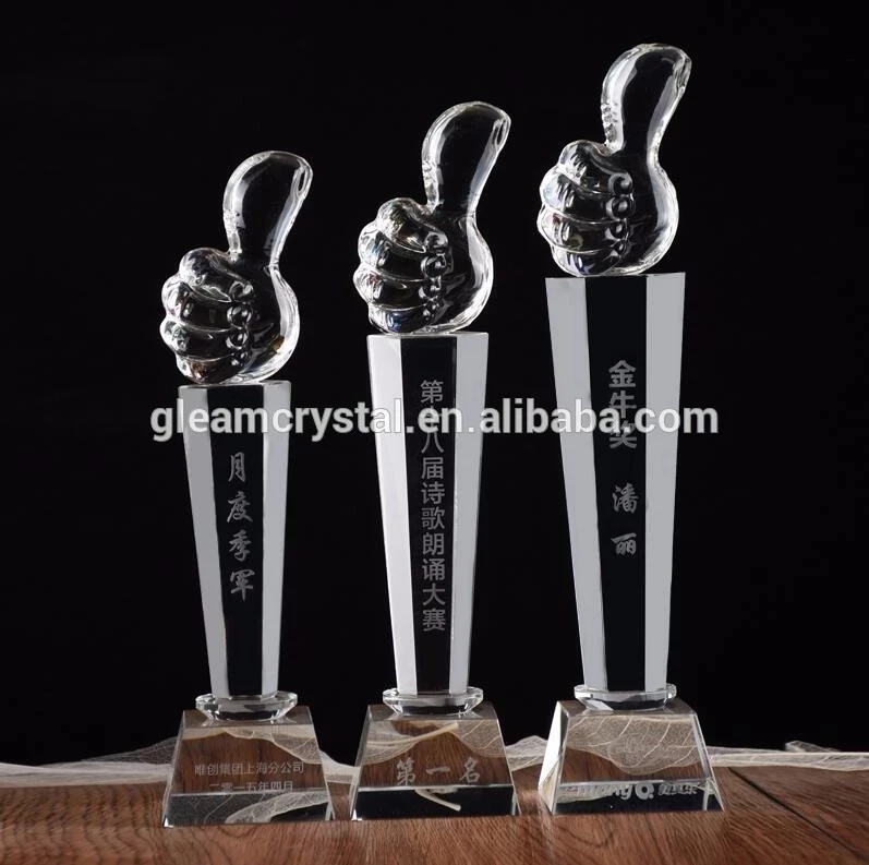 Hot Selling Customized Crystal Glass Awards K9 Crystal Trophy For ...