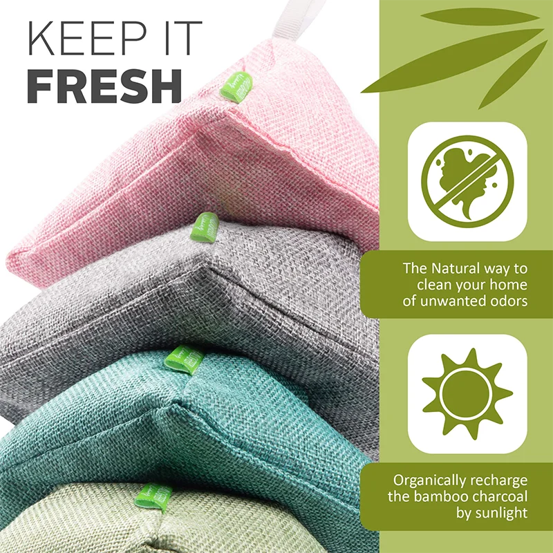 Air Pyramid - Natural Odor Absorber with Bamboo Charcoal