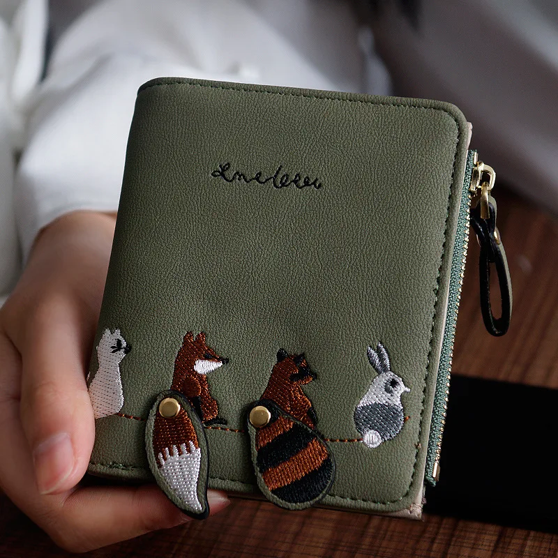 Robo Wholesale Cute Mini Women Wallets High Quality Animal Short Wallet ...