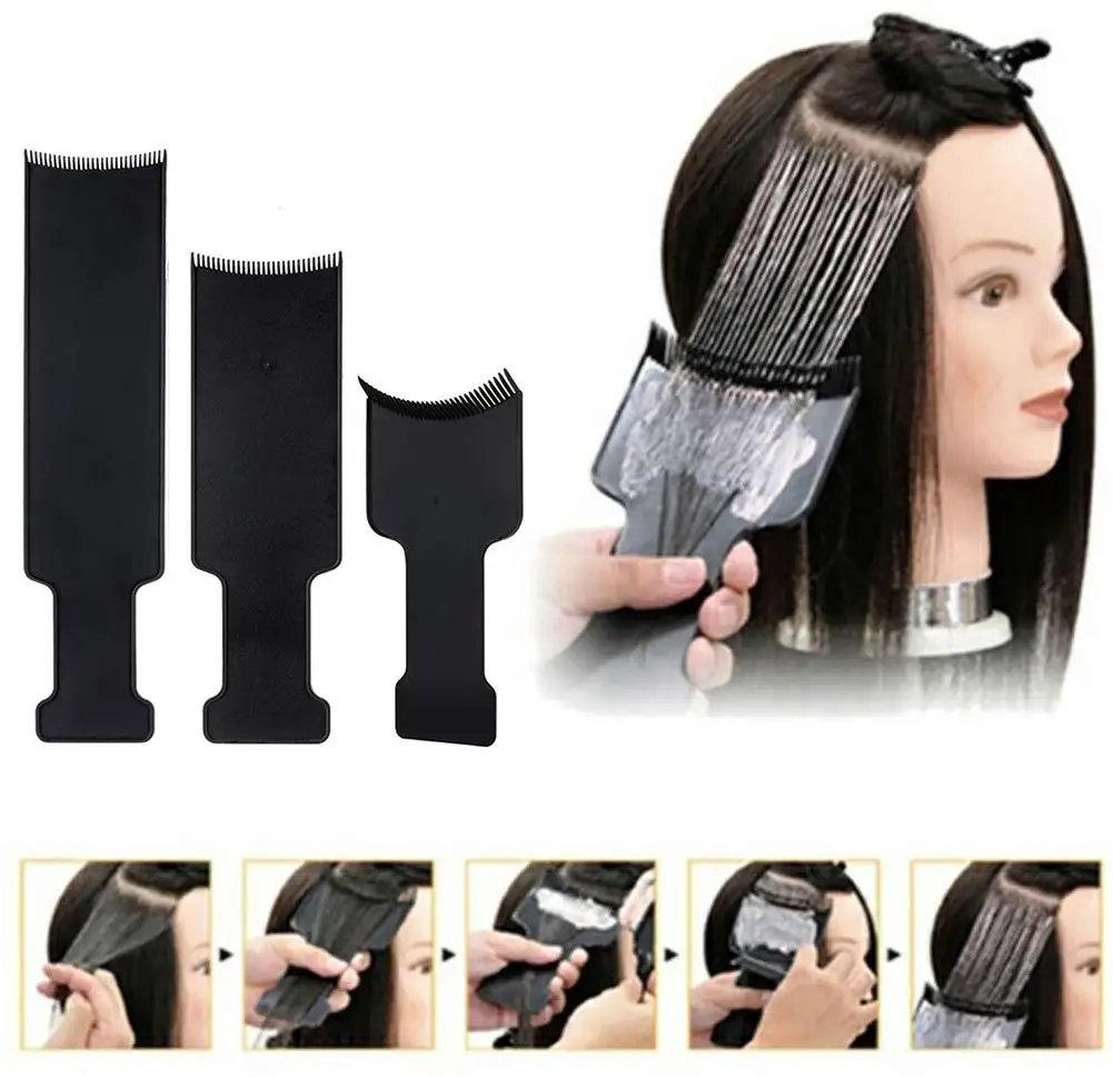 Barbershop Hairdressing Highlighting Tool Diy Tinting Applicator Black ...