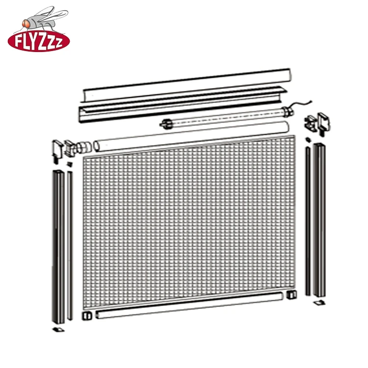 Mesh Mosquito Fiberglass Roll Up Flexible Trackless Retractable Screen ...