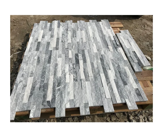 Natural Stone Light Grey Wall Cladding - Ledge Stone Panel