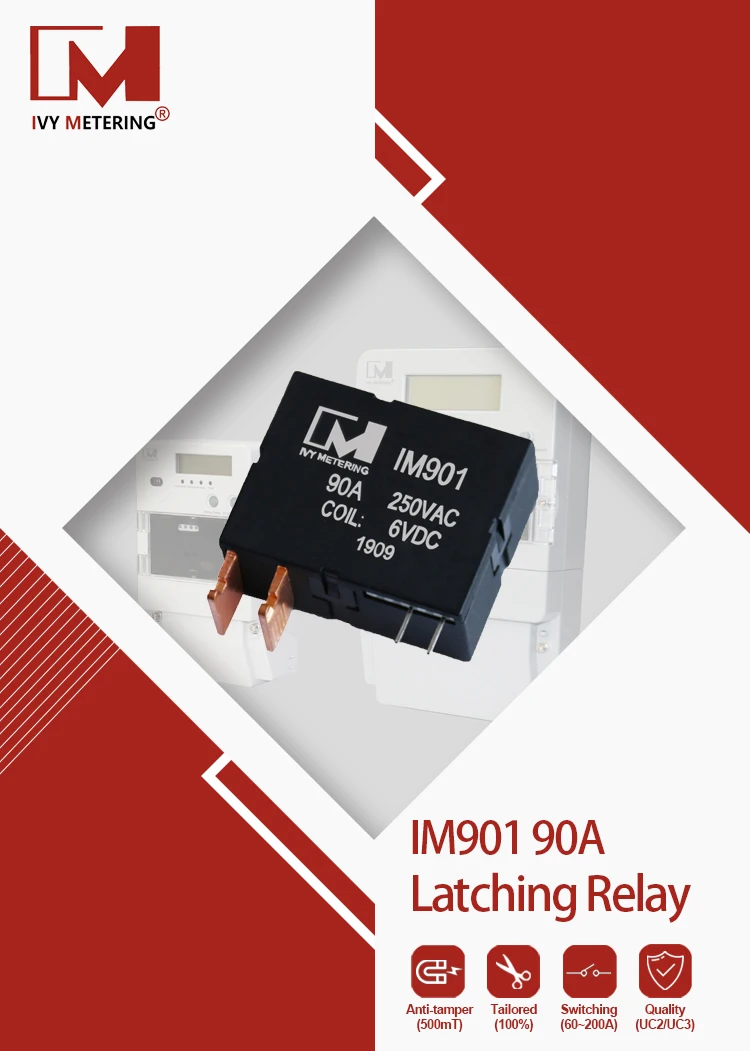 IM901 90A 250VAC 1A/1B UC3 Single Double Coil 9V 12V Magnetic Switch ...