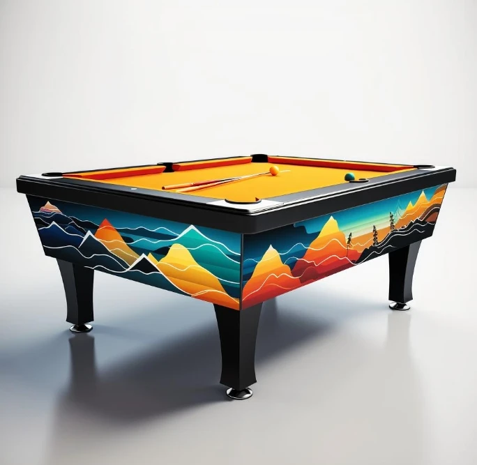 New Art Graffiti Line Series High Quality Billiards Table - Buy ...