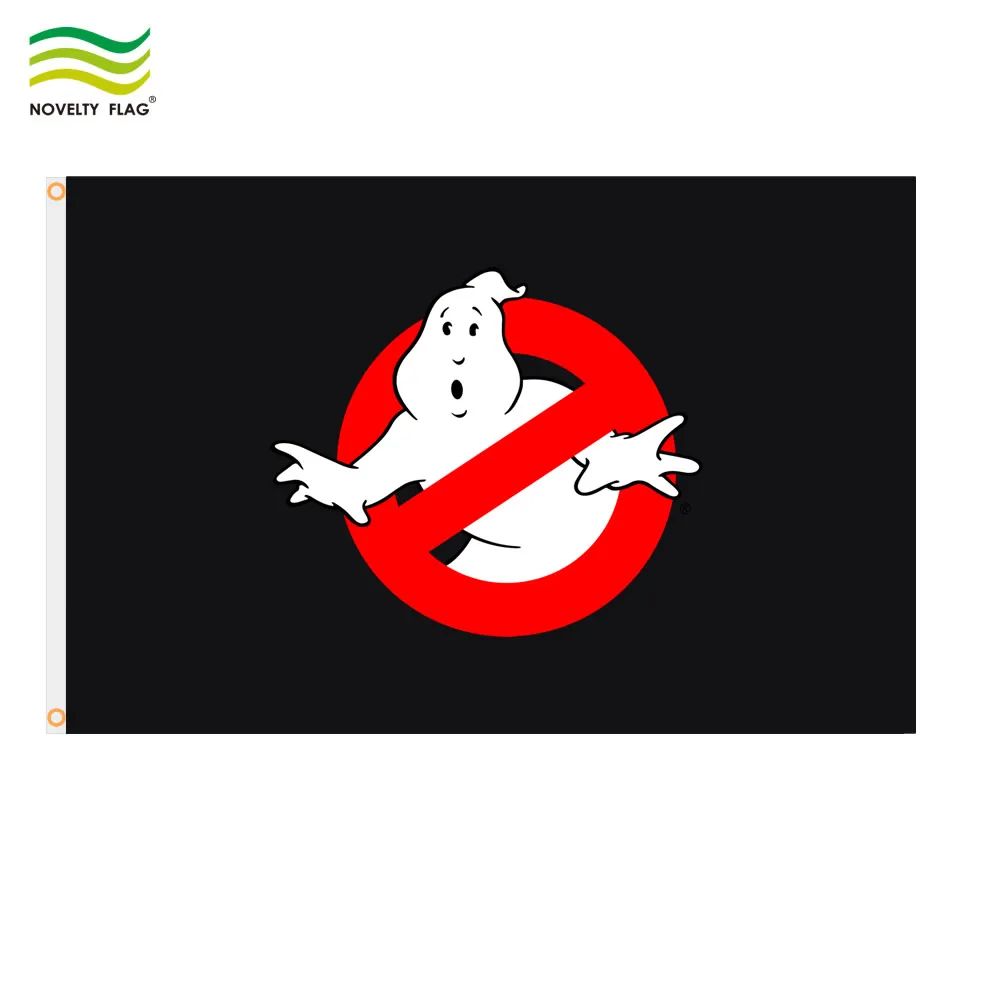 Usa Ghostbusters 3'x5' Feet Black Flag Banner Decor Movie Ghost Busters ...