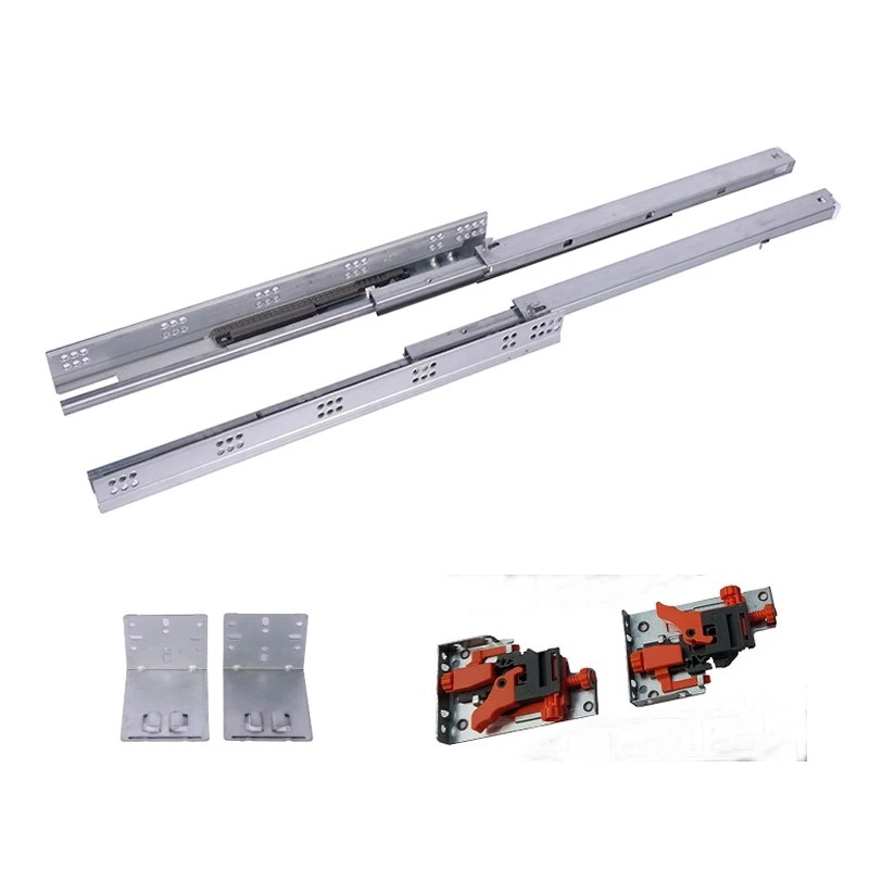 2020 New Design 3d Soft Closing Concealed Telescopic Drawer Damper ...