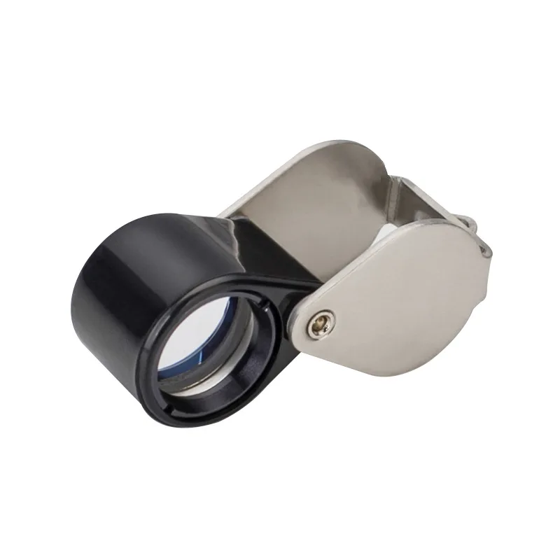 14X 12mm High Quality Folding Metal Antique Pocket Magnifier Jewelry ...