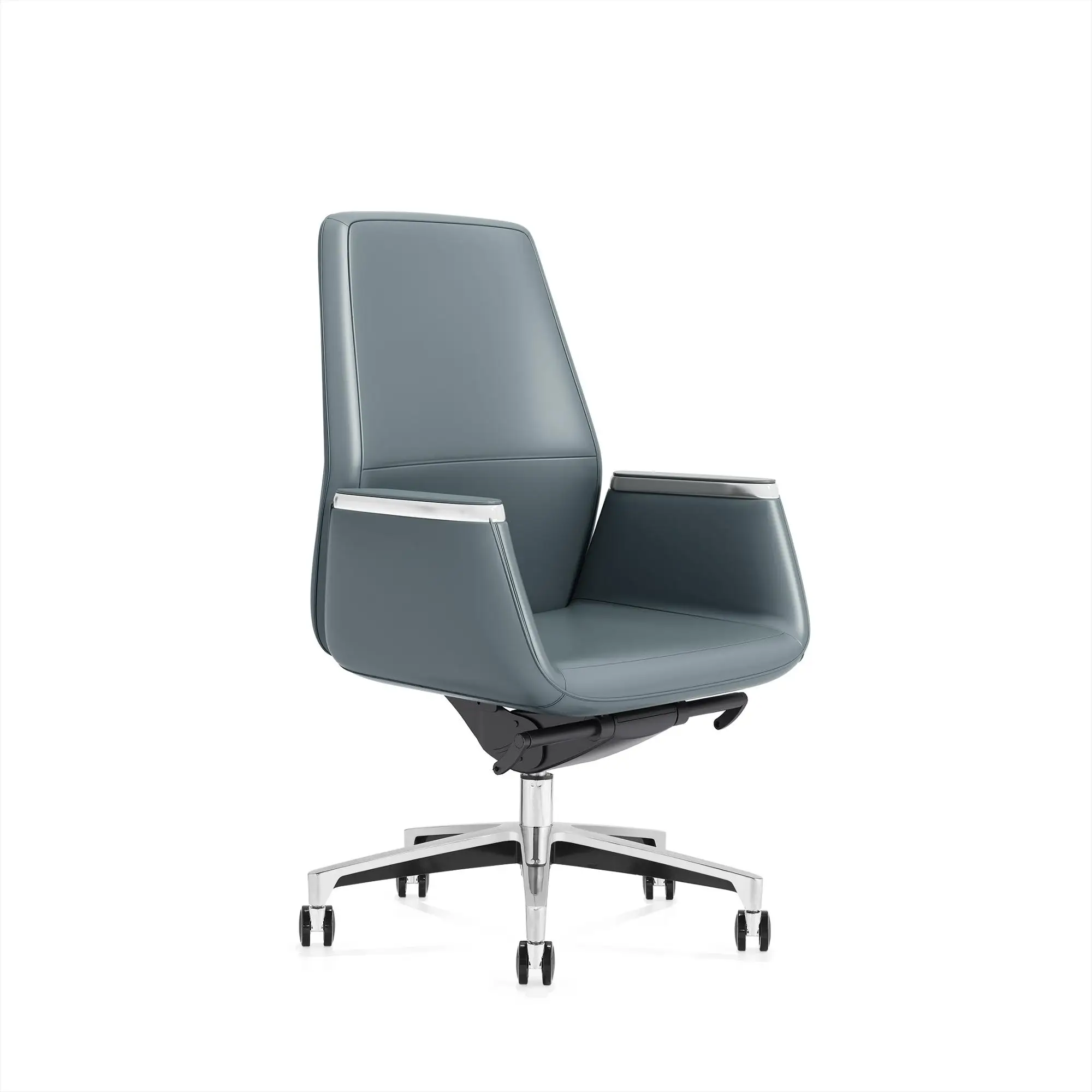 Synthetic Leather CEO Office Chair - Modern & Adjustable