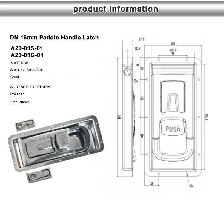 16MM Recessed Lock Set for Vehicle Security & Spare Parts