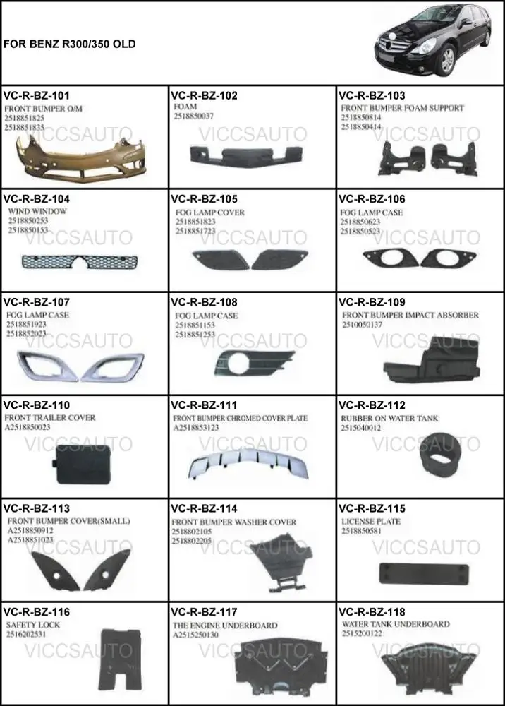 OEM A2518800011 for BENZ R300/350 OLD AUTO CAR REAR BUMPER FOOT PEDAL ...