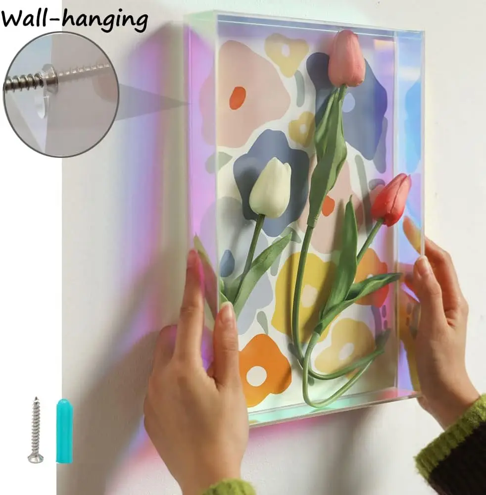 Custom Acrylic Shadow Box Transparent Shadow Box Frame DIY Dried ...