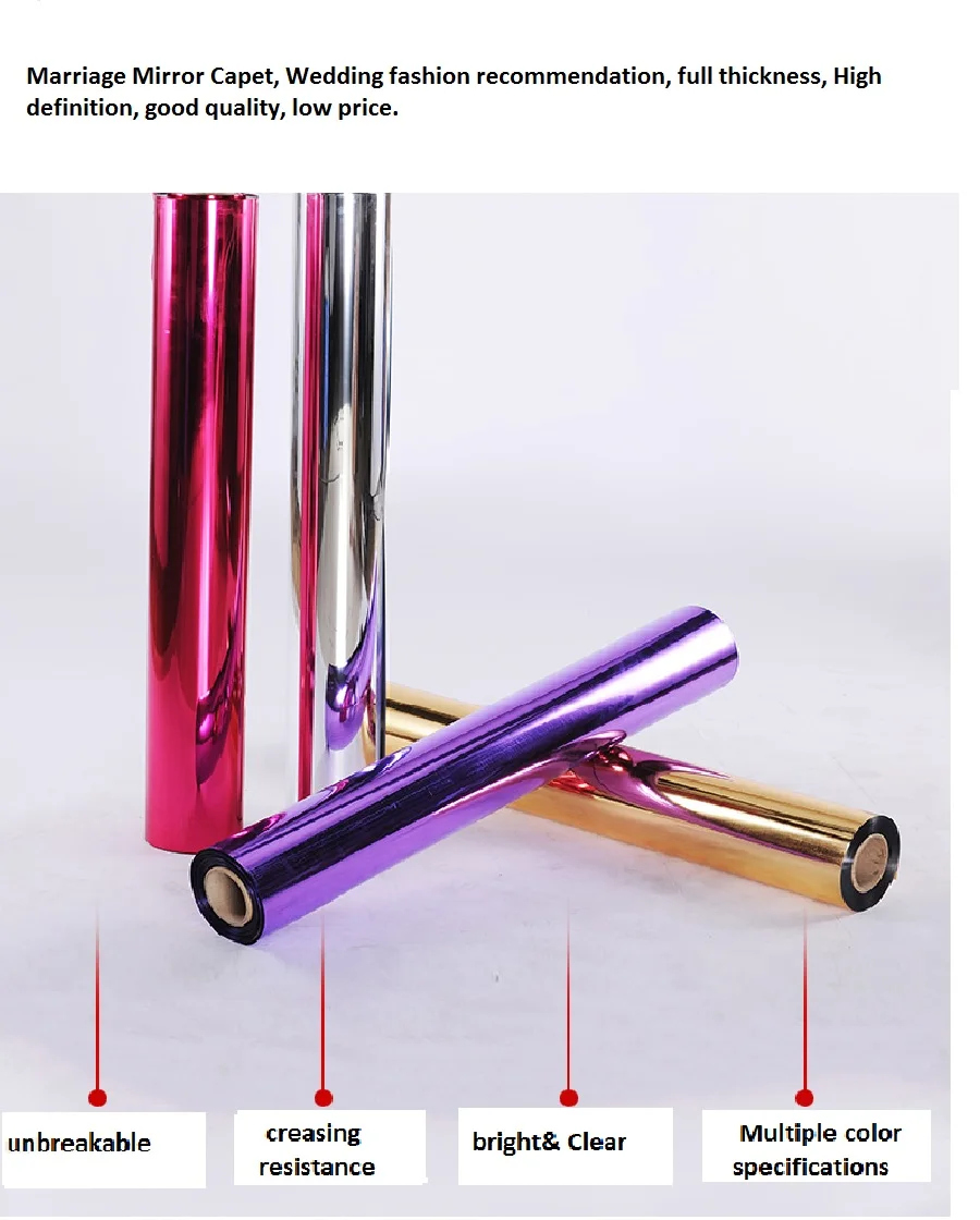 Elegant Wedding Mirror Carpets - Stylish & Eco-friendly