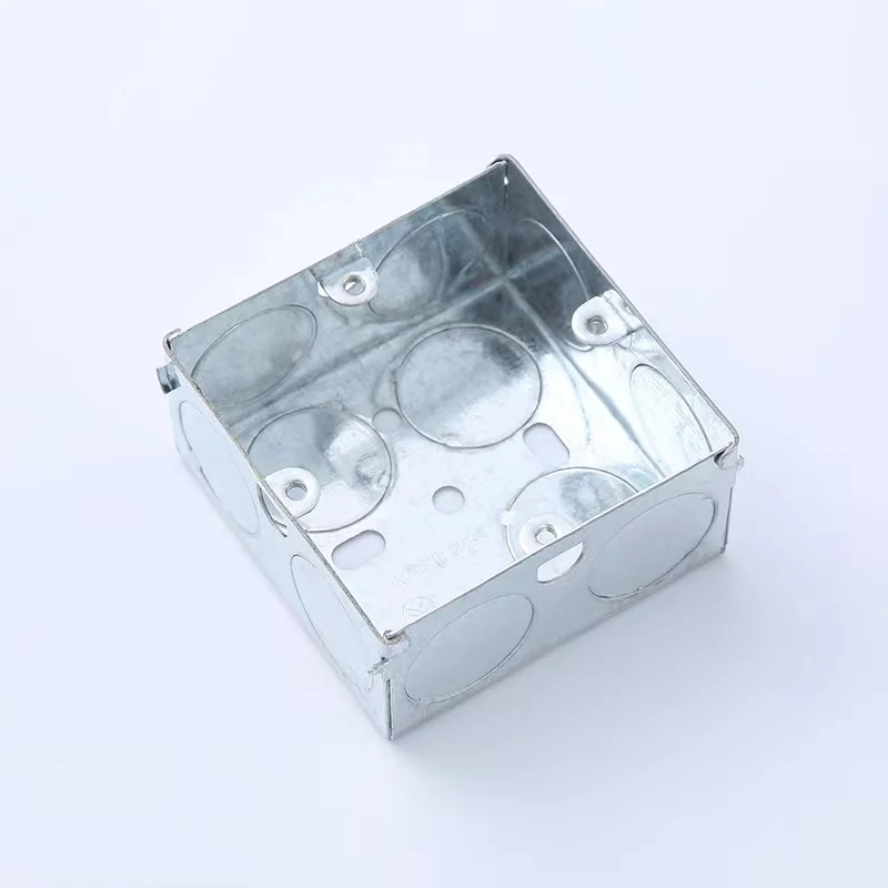 Galvanized Steel Box Fire Rated Gi Metal Back Box Electrical Metal ...