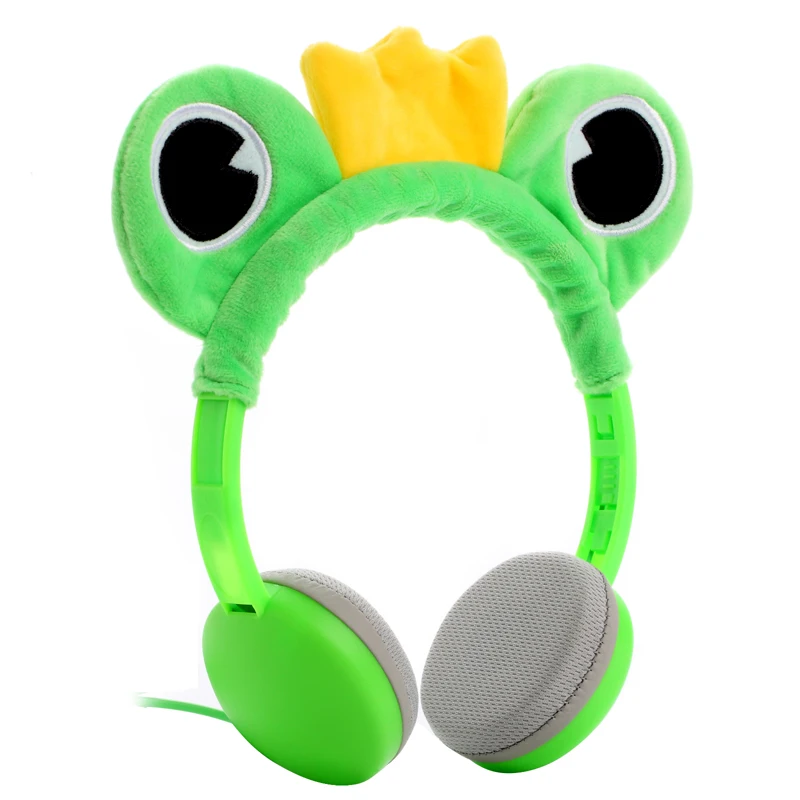 Crianças Sapo Forma Com Fio Fones De Ouvido Sobre A Orelha Fones De ...