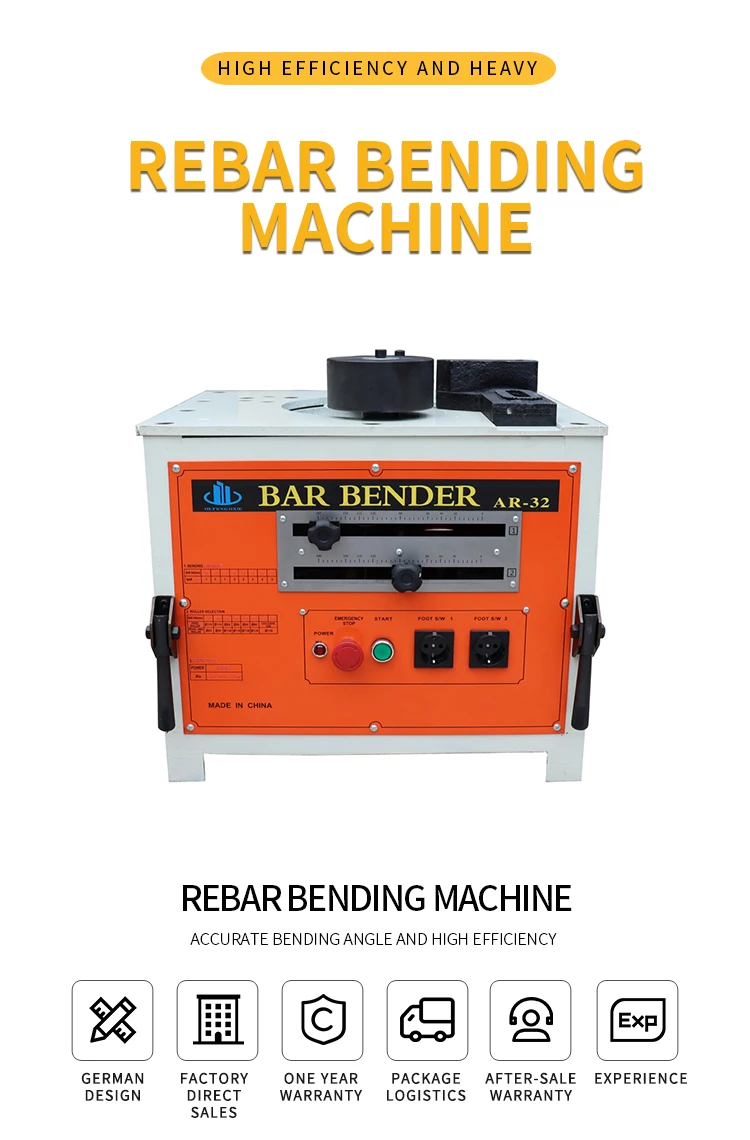 Manual Control 220V Rebar Bending Machine - High Productivity