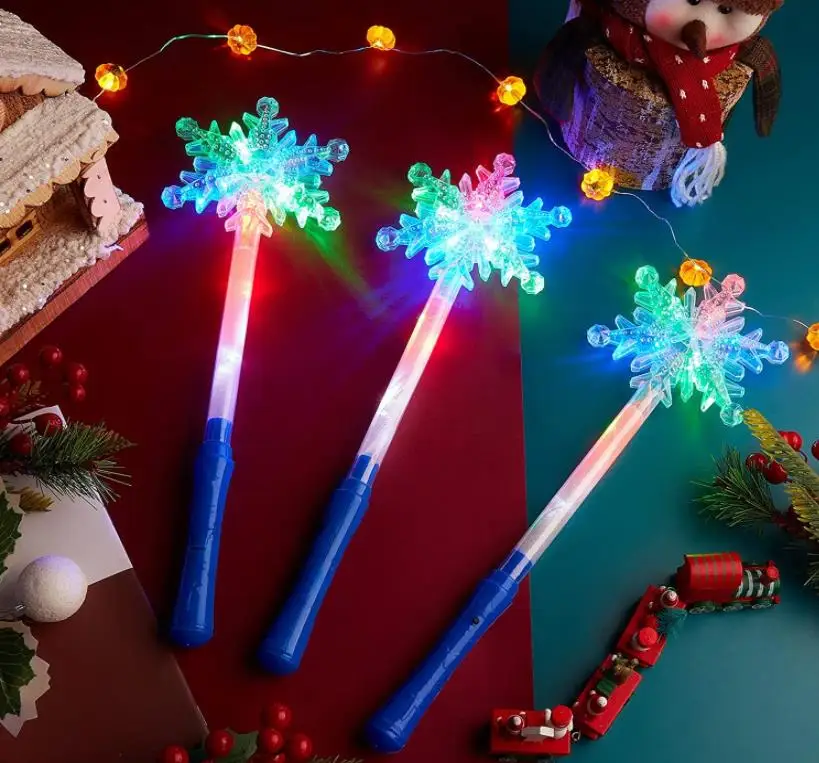 Snowflake Light up Wand for Christmas Costume Rave Party Decor Baton ...