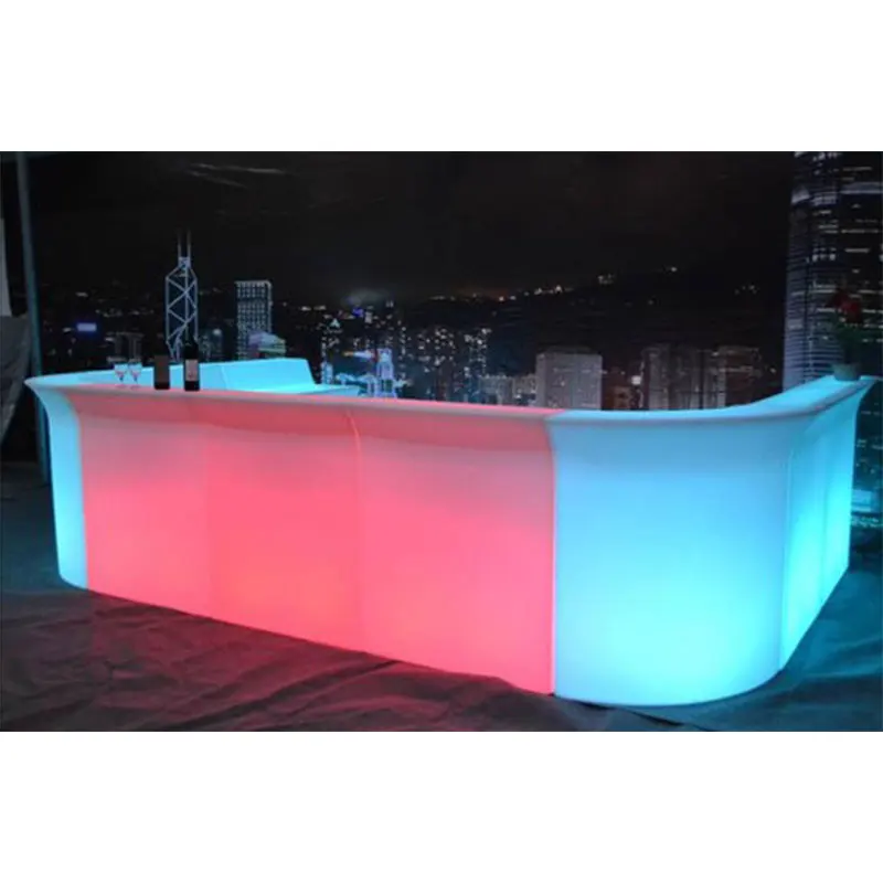 Mobile Illuminate Glow Led Bar Counter - Modern & Eco-friendly