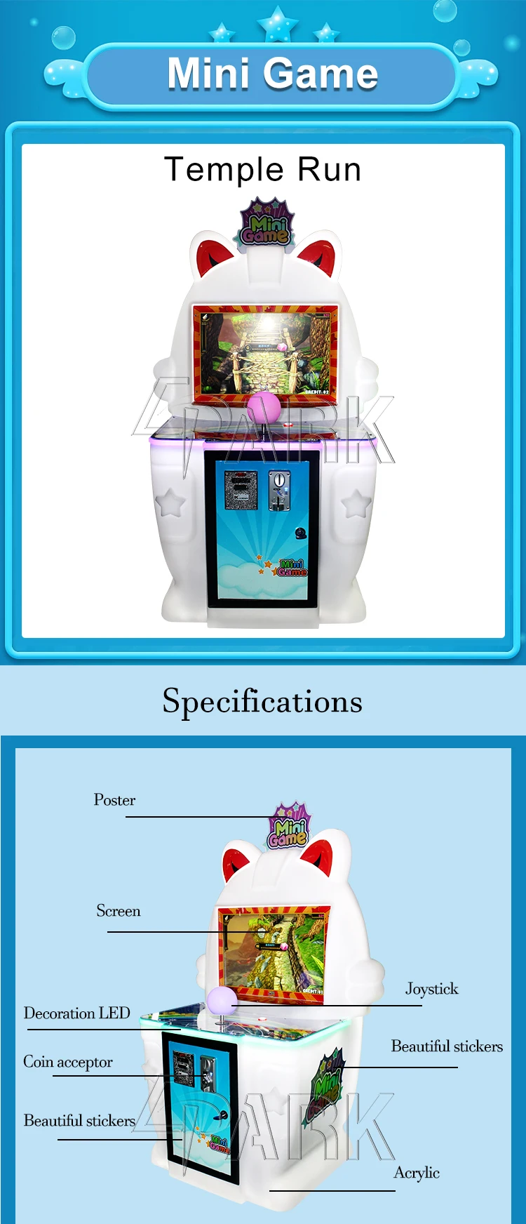 Mini Game (temple Run) Arcade Parkour Game Machine in India Price