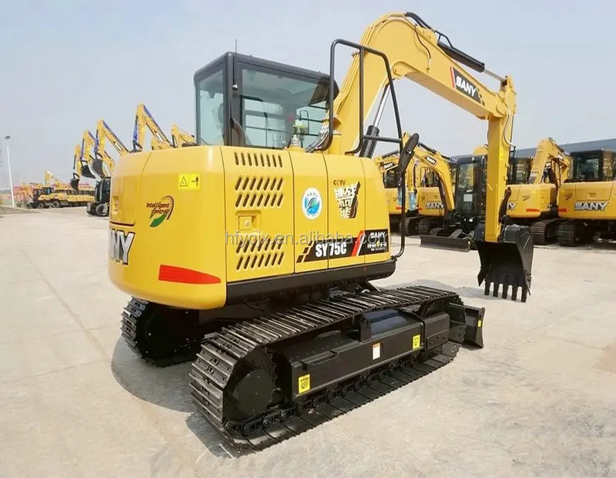 Crawler Excavator 7ton Used Excavator Sy75c Hydraulic Excavator For ...