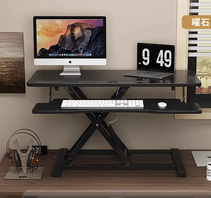 Standing Workstation Lift Computer Desk Booster Stand Desk for Home Use ...