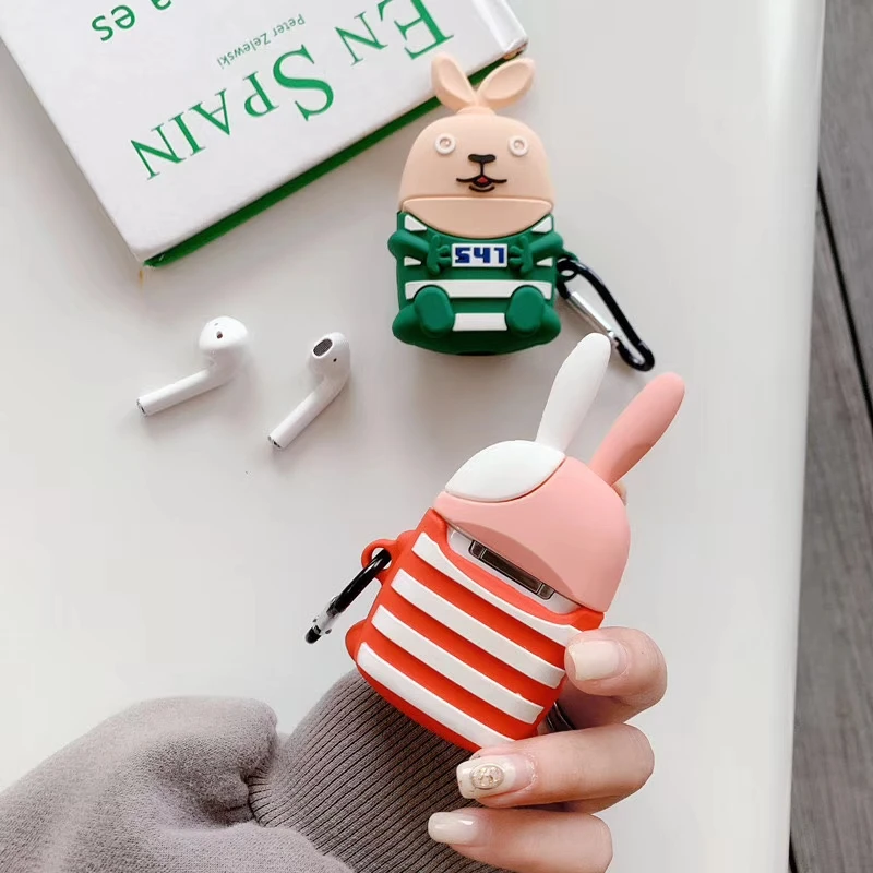 3d Cute Cartoon Jailbreak Rabbit Usavich For Airpod Cover Headphone ...