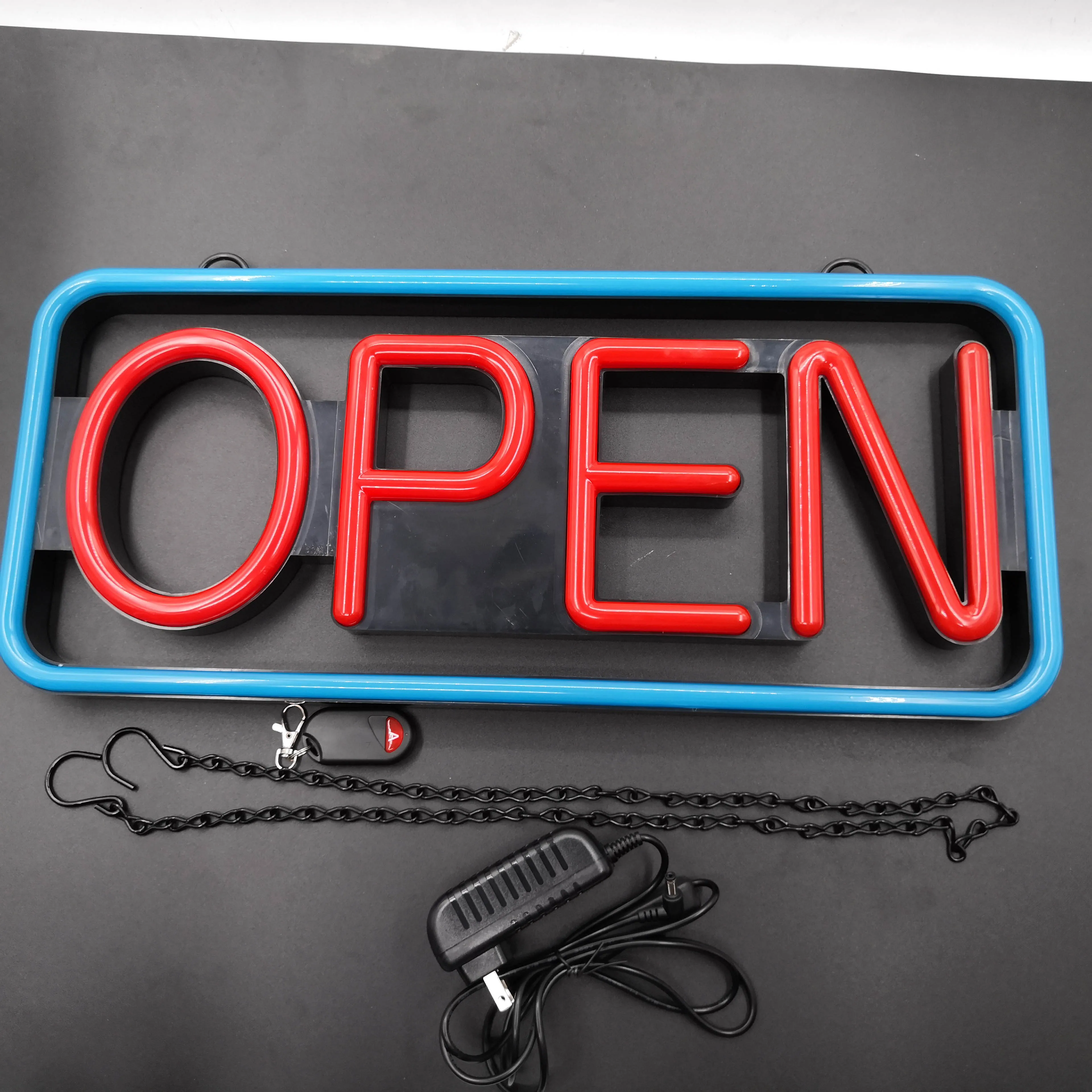Open Sign - Ultra Bright Extra Jumbo Led Neon Large Open Sign - Remote ...