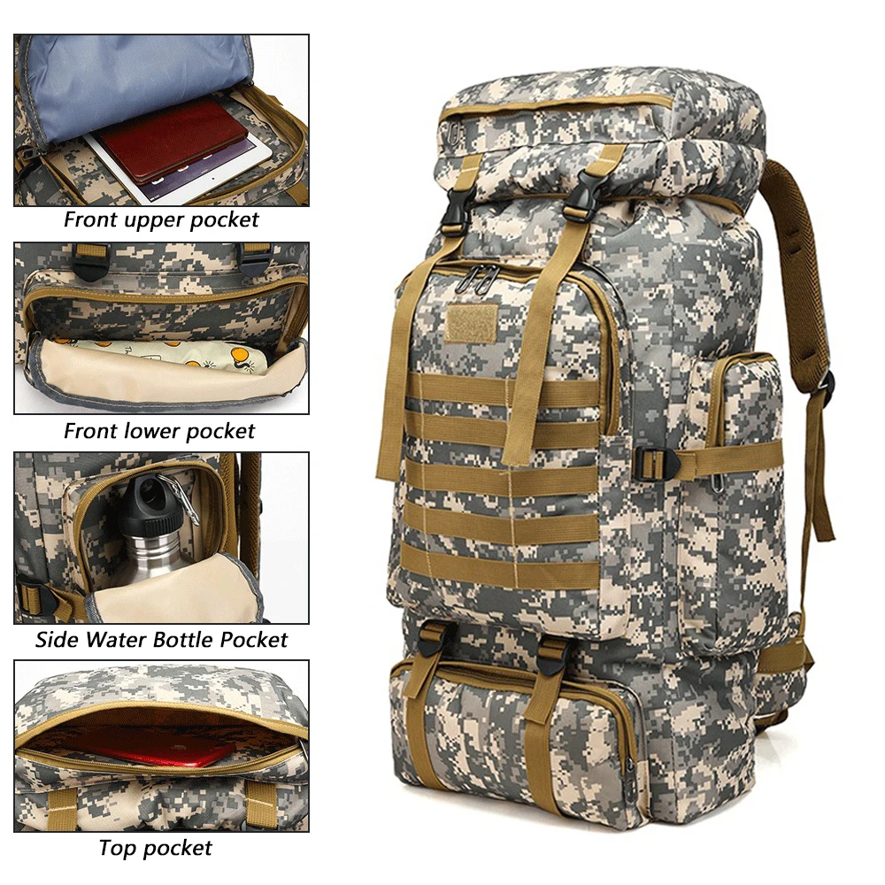 Wholesale Large Capacity 80L Waterproof Backpack for Outdoor ...