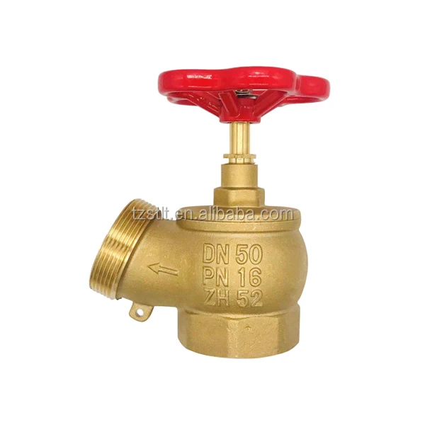 Dn50 2"inch Female Brass Fire Hose Valve For Fire Hydrant Valve - Buy ...