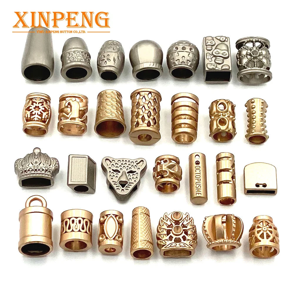 Flat Ends Plastic Bead Drawstring Caps - Bungee Endings