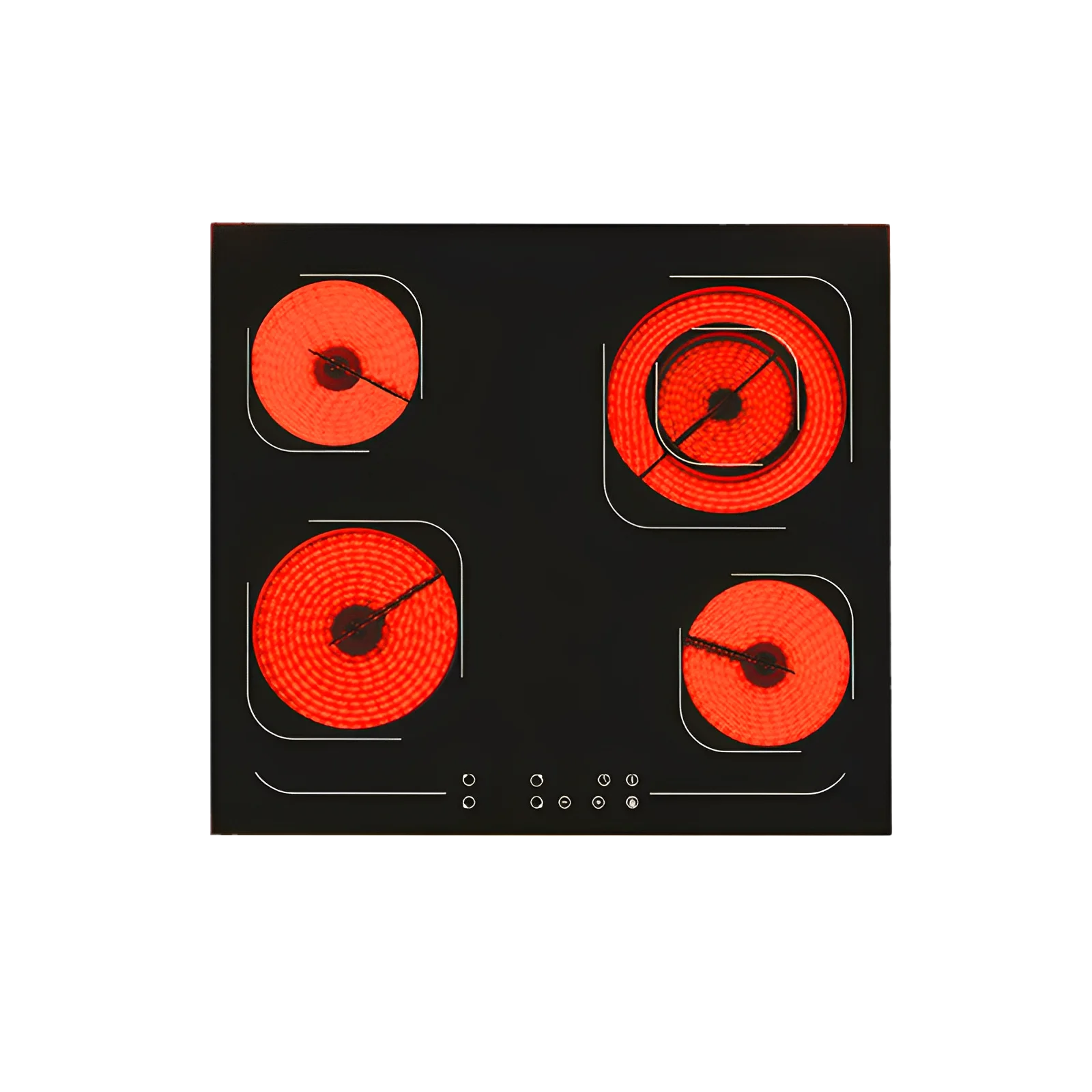 Multifunction Barbeque Halogen Two Hob Drop in Hotpot Stove Table 4 ...