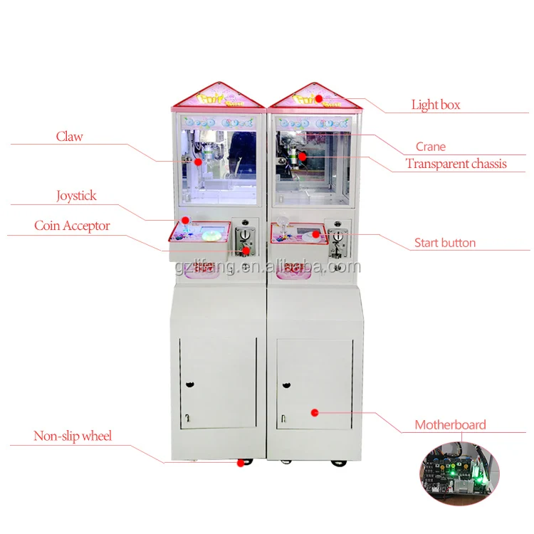 J01 Factory Wholesale Coin Operated Candy Arcade Game Cheap Mini Claw ...