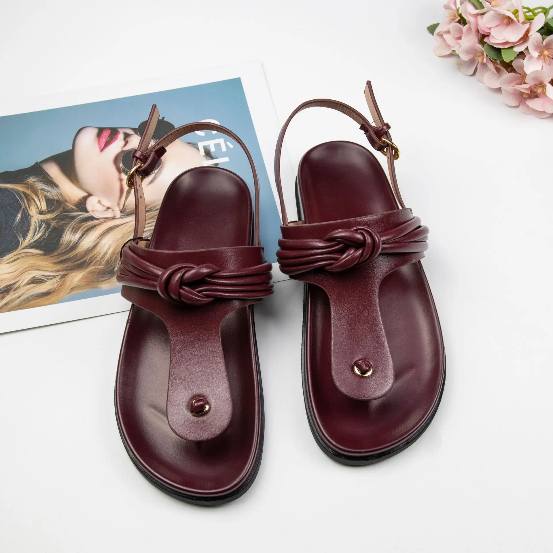 ZA Women's Outdoor Roman Slippers Cross-Border Platform Summer Sandals ...