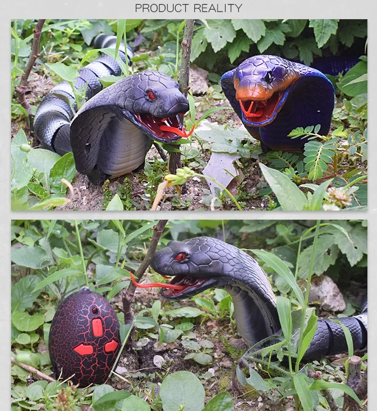 RC Snake Simulation Rattlesnake 4 Colors IR Remote Control