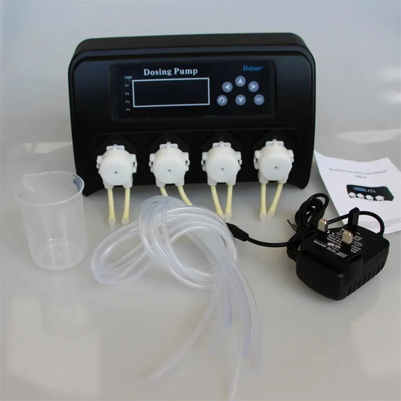 JUYANG Automatic Nutrient Doser - 4 Channel Auto Dosing Pump for Aquariums