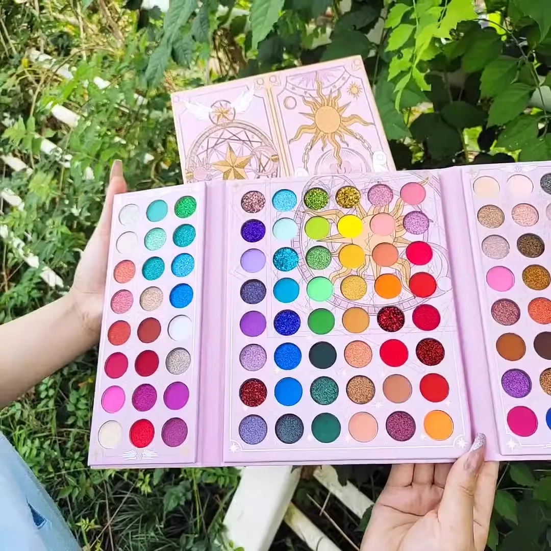 Custom 96-Color Talc-Free Eyeshadow Palette for All Skin Tones