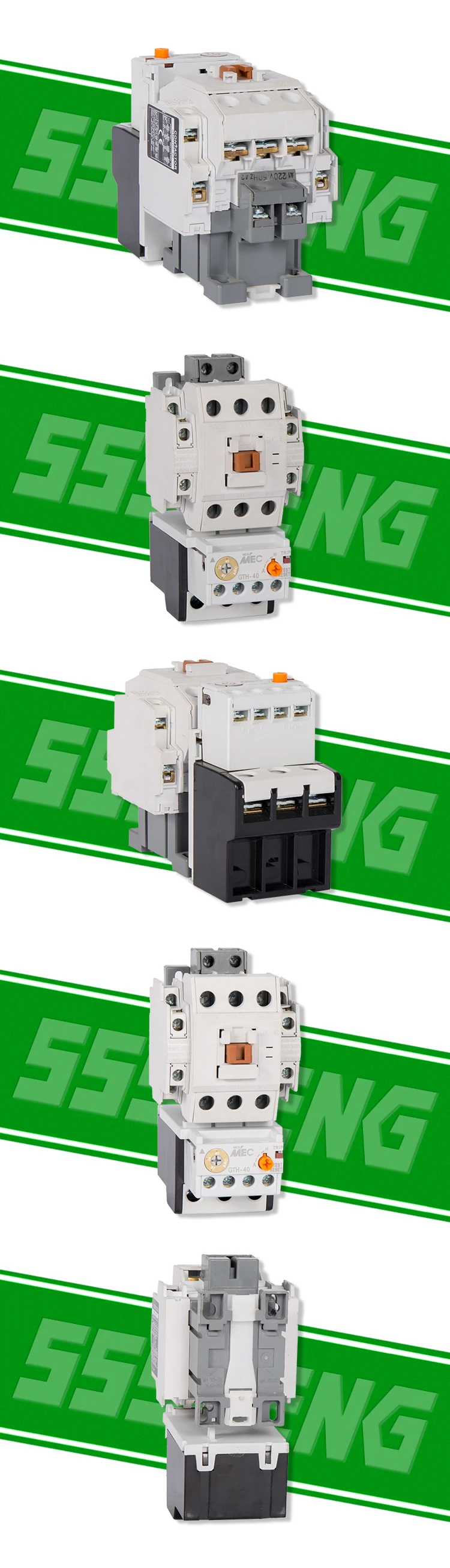 3相40a Gmc-40 + Gth-40磁交流接触器电机启动器，带热过载继电器组合 - Buy 交流磁性接触器和继电器的类型，交流接触器 ...