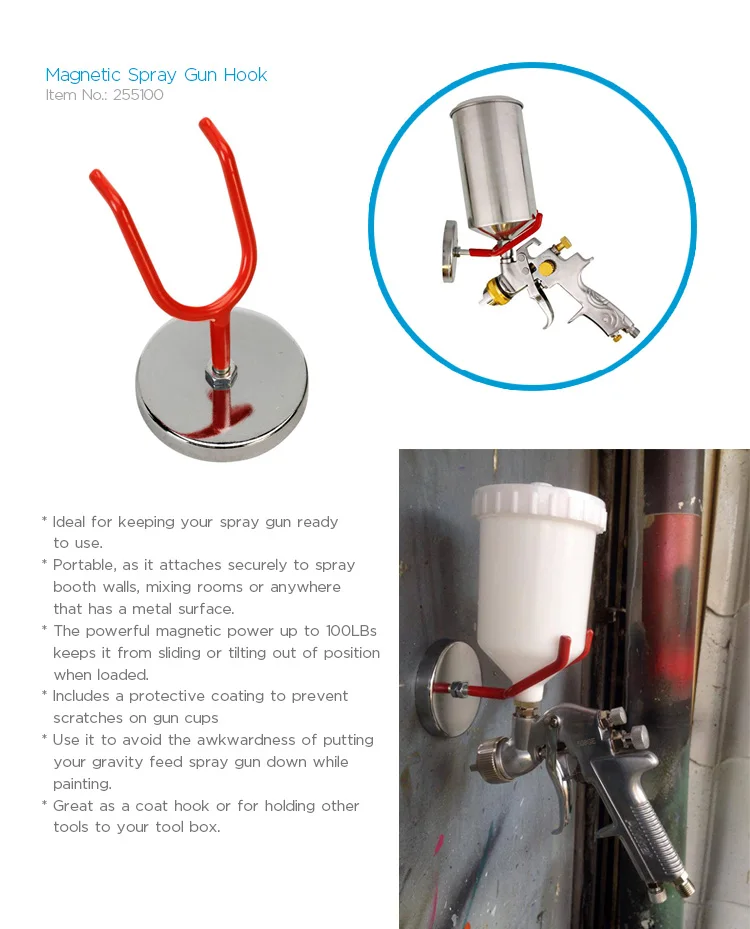 Magnetic Paint Spray Gun Holder Stand - Durable & Efficient