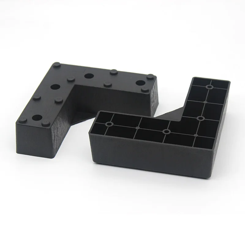 Square Sofa Plastic Feet,Plastic Feet For Furniture Black Plastic ...