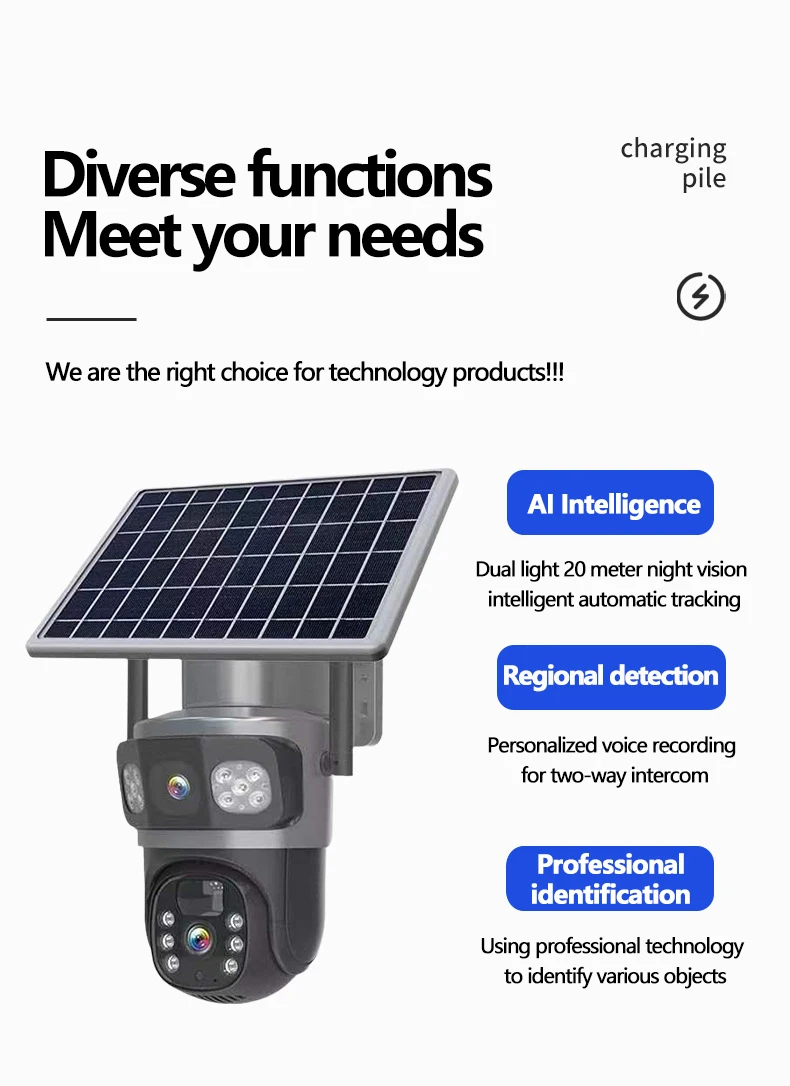 Eseecloud 8mp Solar Powered 4g Wireless Security Camera Odm | Wholesale