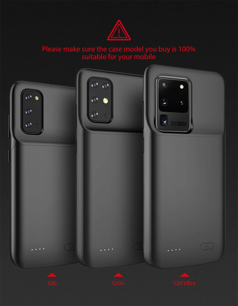 Hot Selling New Power Bank Case For Galaxy S20 Ultra 6000mah Soft Tpu ...