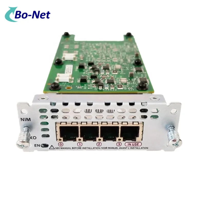 4300 Series Router 4-Port Networking Voice Interface Hub Card Module ...